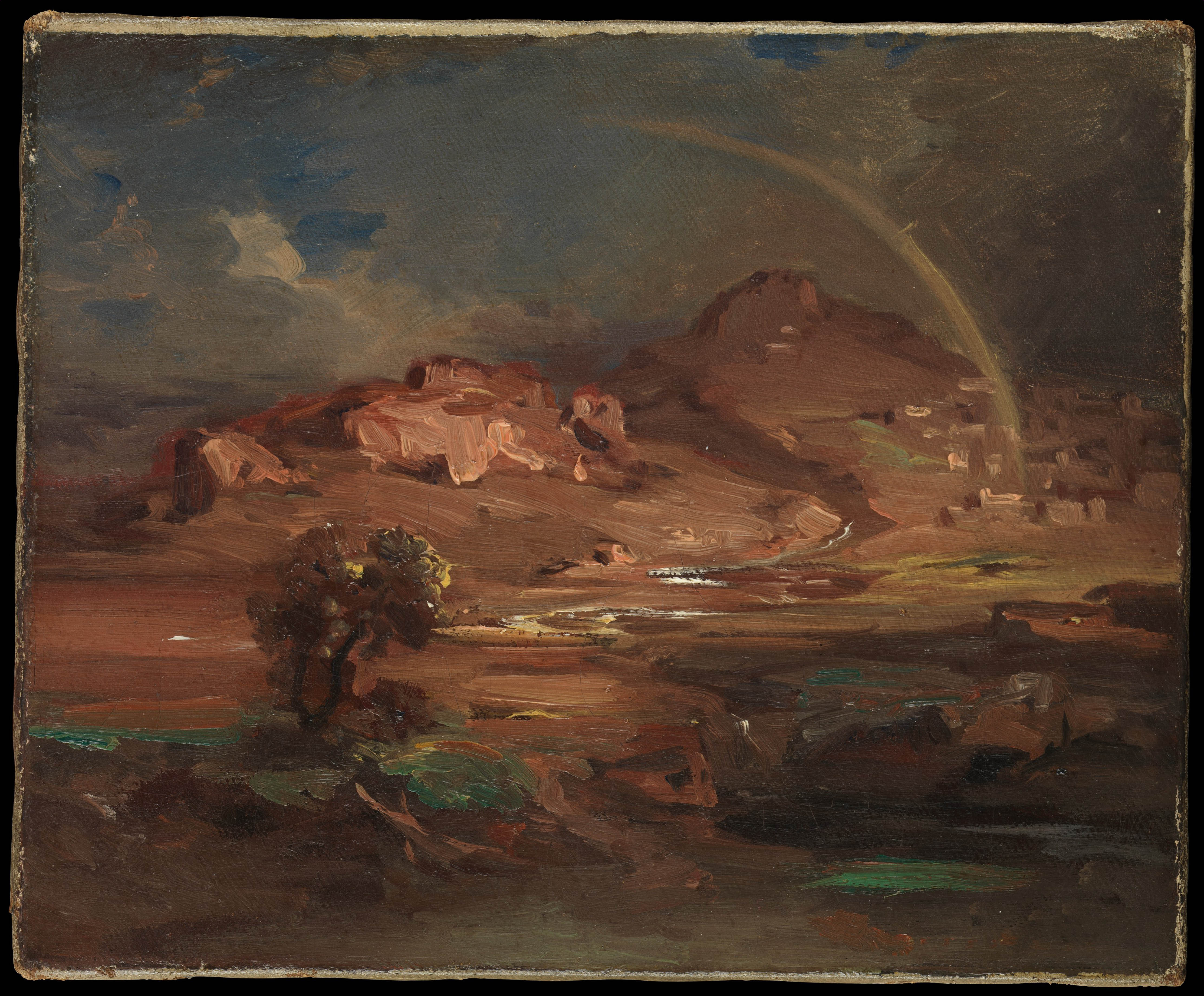 Carl Rottmann, 1841 - The Cemetery at Pronoia near Nauplia - fine art ...